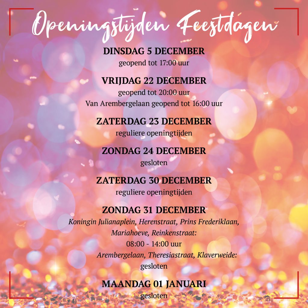 Gewijzigde openingstijden - Bakker Klink